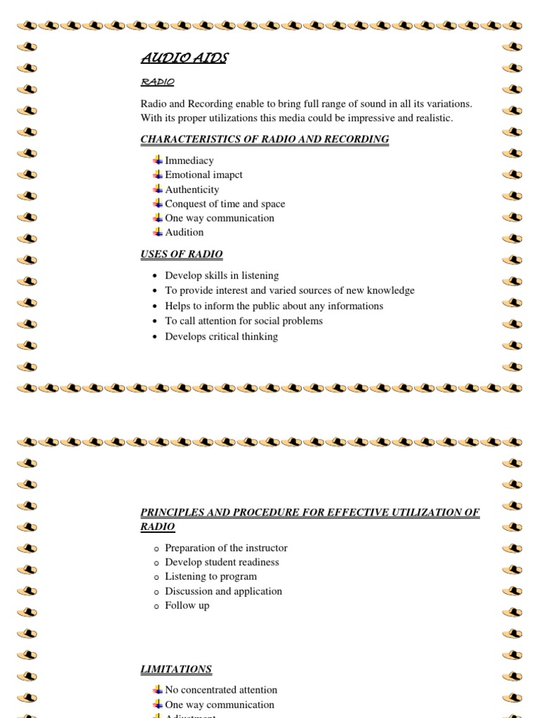 Effective Use of Audio Aids in Education | PDF | Tape Recorder | Television