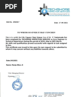 Experience Certificate NDC | PDF