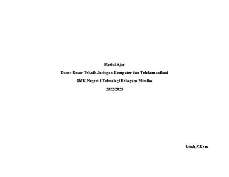 Cover Modul Ajar | PDF