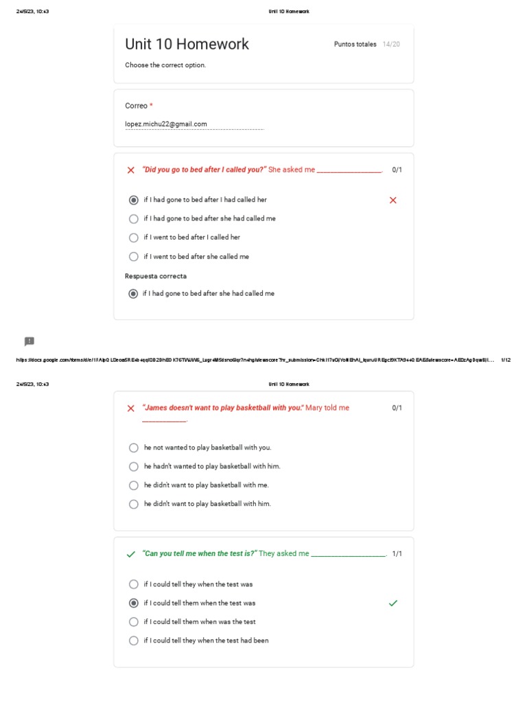Unit 10 Homework | PDF