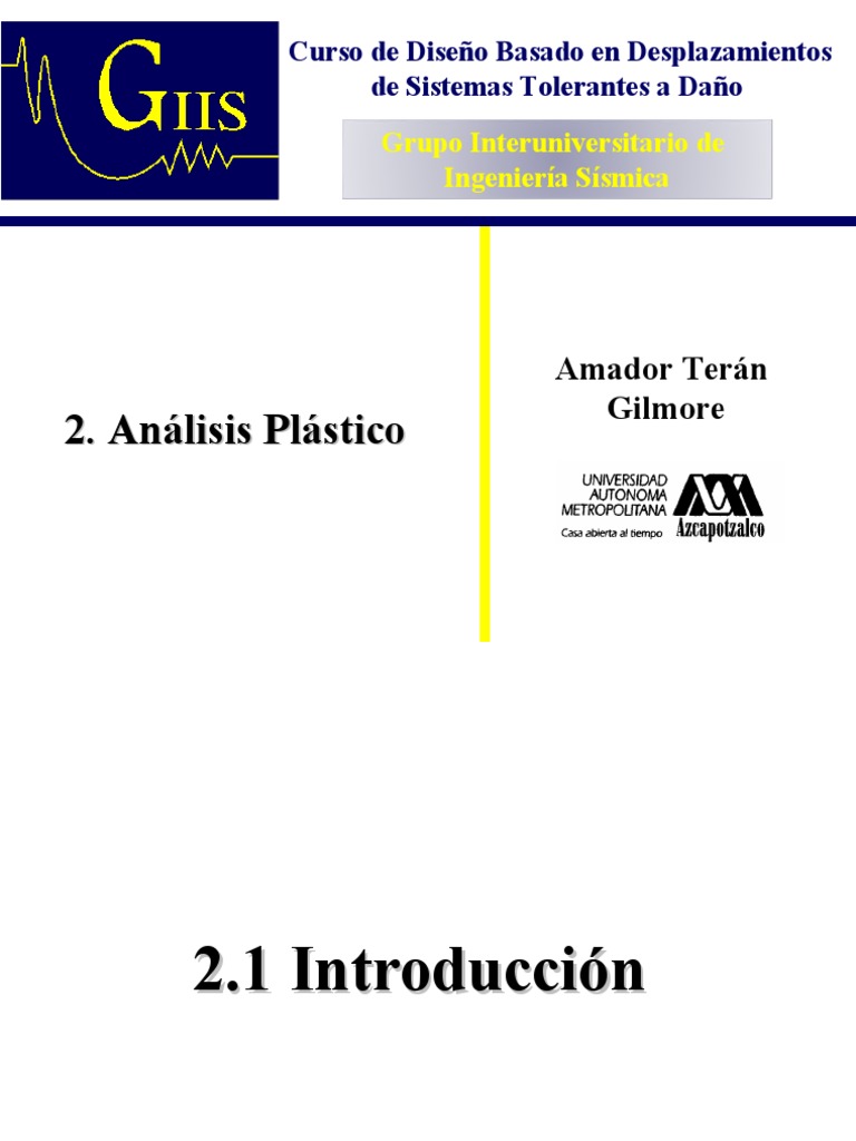 Analisis Plastico | PDF | Deformación (ingeniería) | Plasticidad (Física)