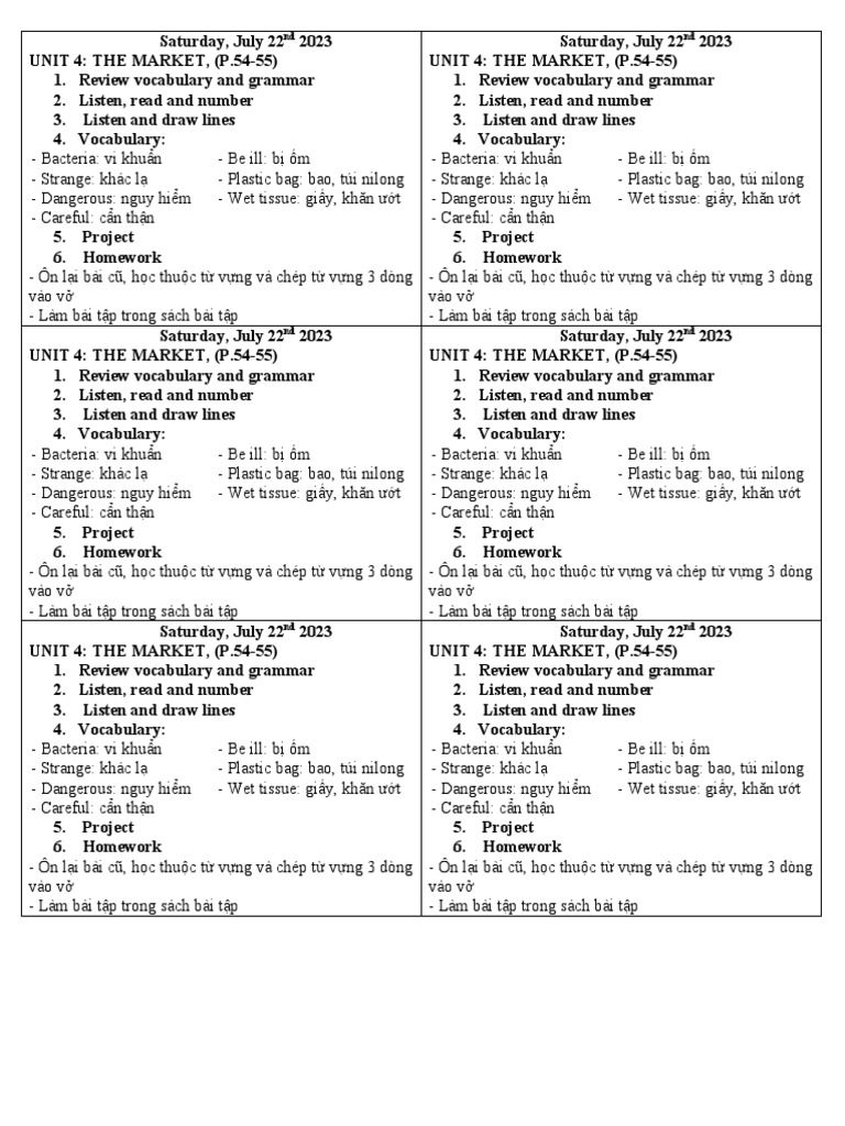 SM2 - Unit 4 - P54,55 - 22.07 | PDF