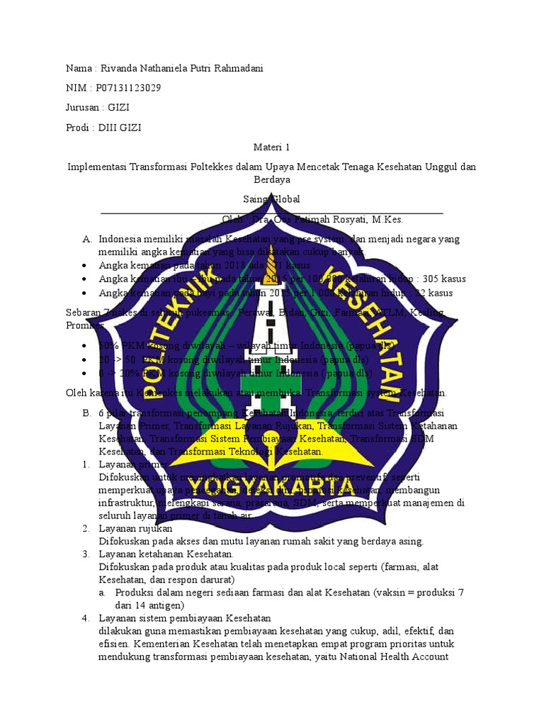 Resume Materi PKKMB Day 2 Rivanda Nathaniela | PDF