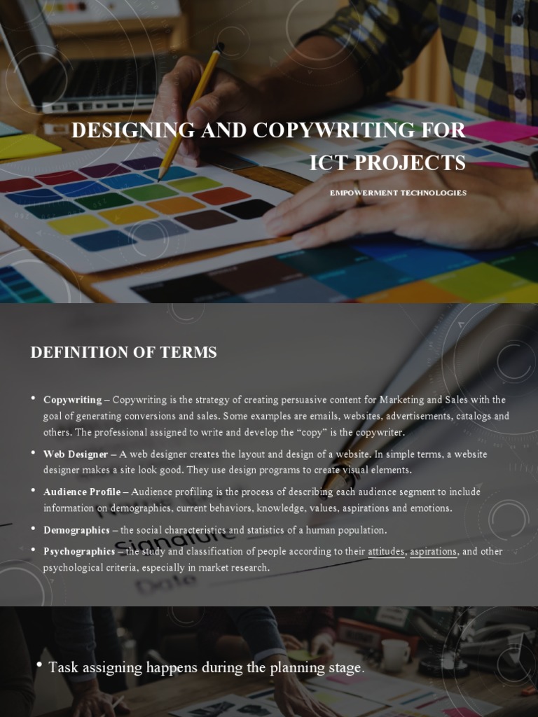 Designing and Copywriting For ICT Projects | PDF | Copywriting | Marketing