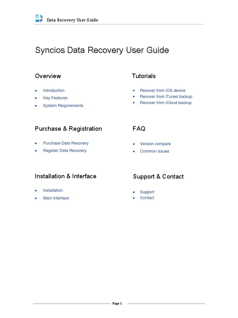 Data Recovery Guide | PDF | I Cloud | Ios