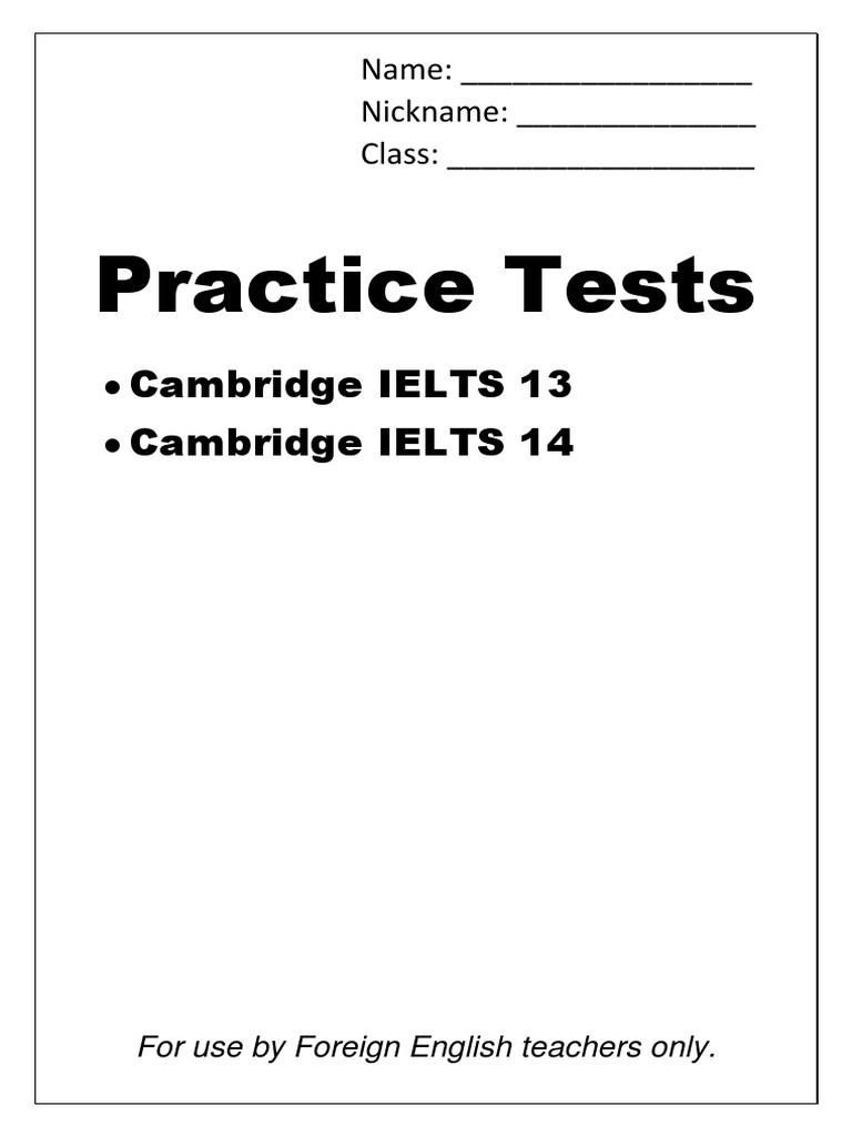Cambridge IELTS Practice Tests | PDF | Career & Growth