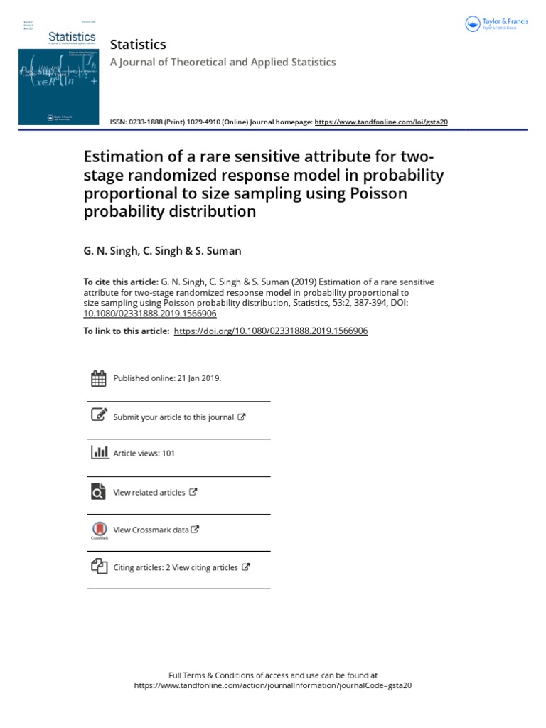 Estimation Of A Rare Sensitive Attribute For Two Stage Randomized