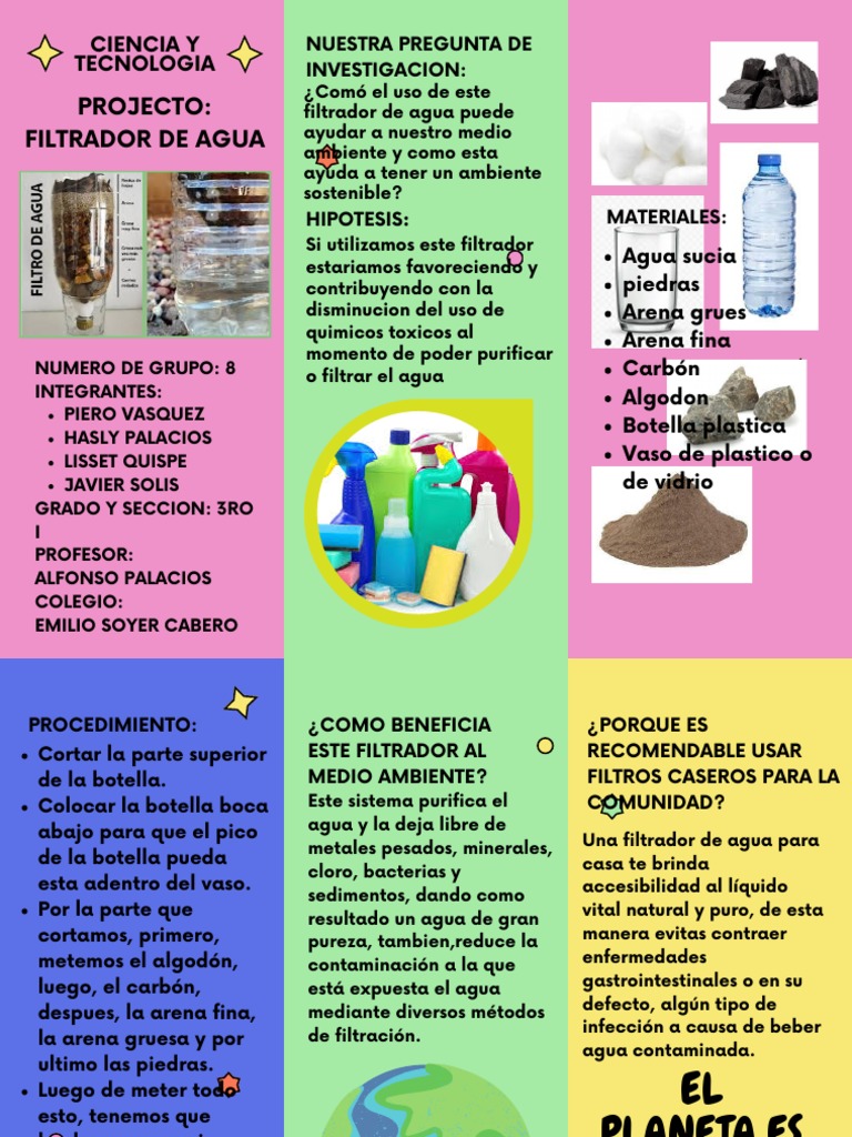 Triptico de Cyt | PDF | Agua | Química