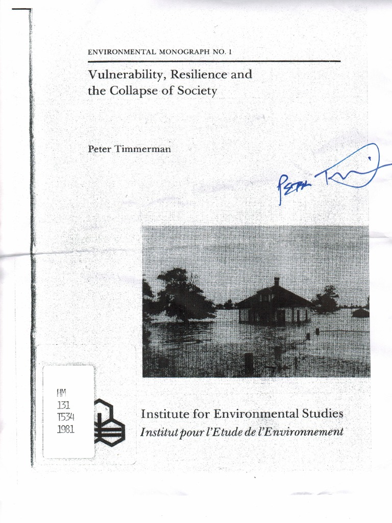 Timmerman - 1981 - Vulnerability, Resilience and The Collapse of ...
