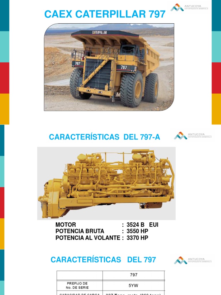 Presentacion CAT 797 | PDF | Bomba | Turbocompresor