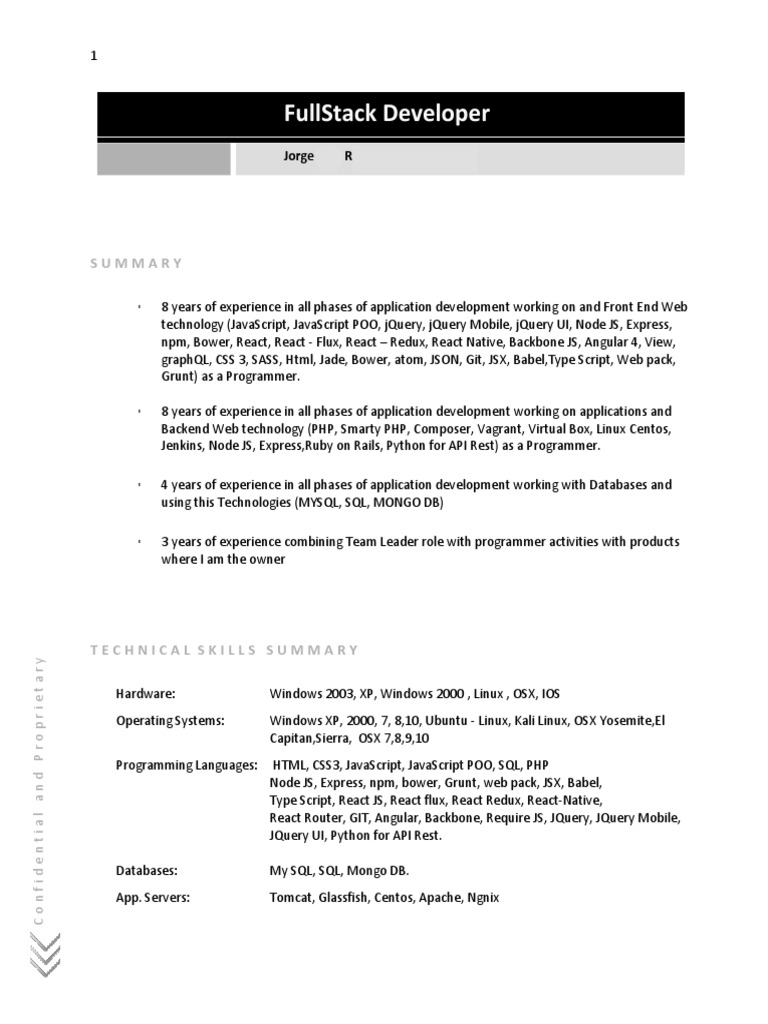 Fullstack Developer: Jorge Ivan Rodriguez Garcia | PDF | Java Script | J Query