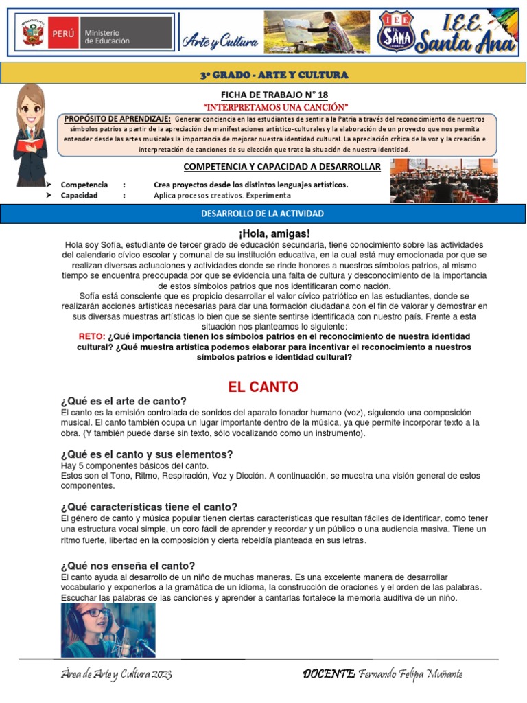 Partes de una Canción para Niños | PDF | Canto | Los símbolos