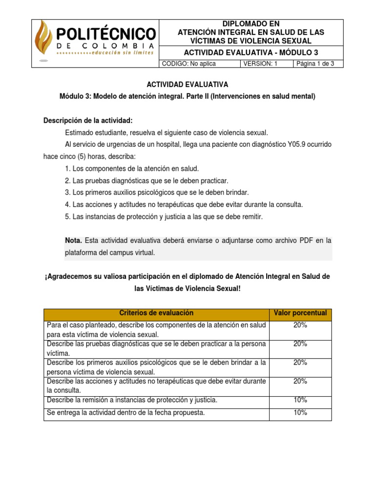 Actividad Modulo 3 | PDF | Violencia | Sicología