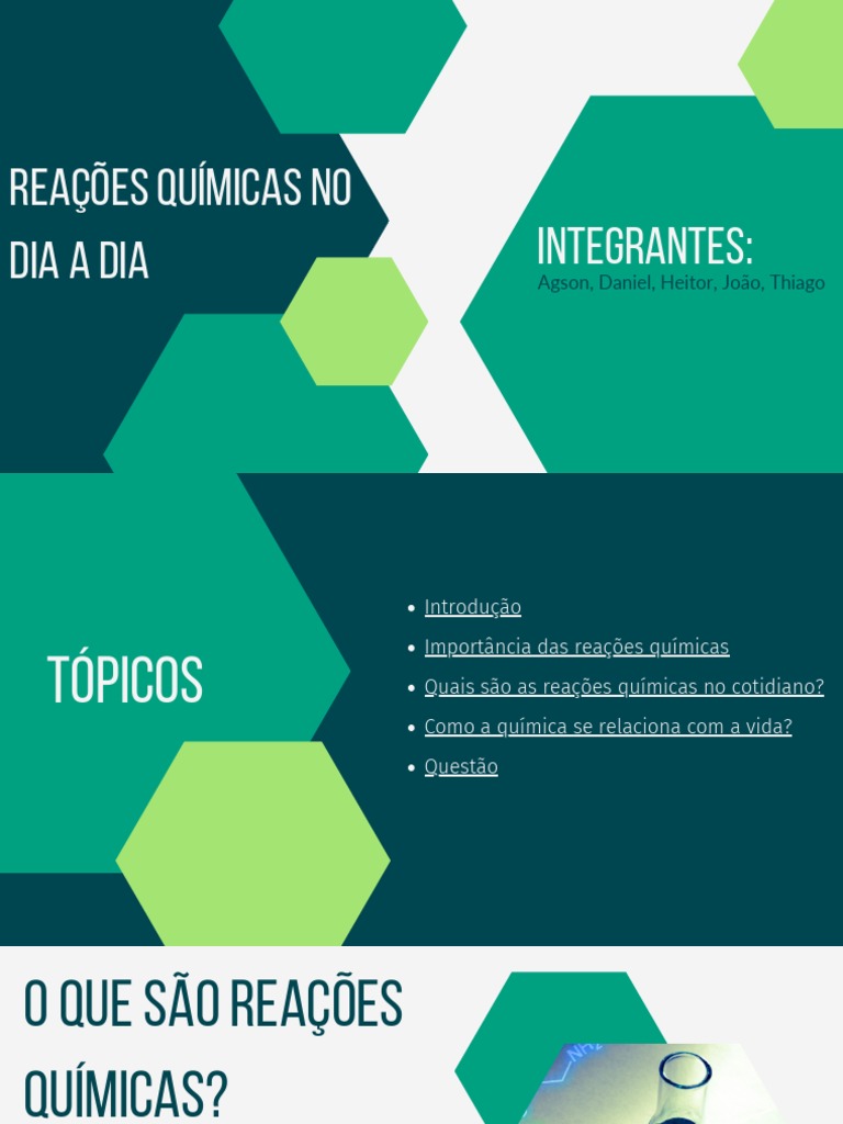 Reações Químicas No Dia A Dia | PDF | Reações químicas | Química