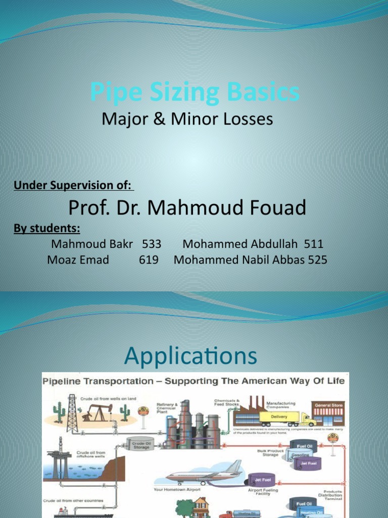 Lecturer Notes On Pipe Sizing Basics | PDF | Reynolds Number | Fluid ...