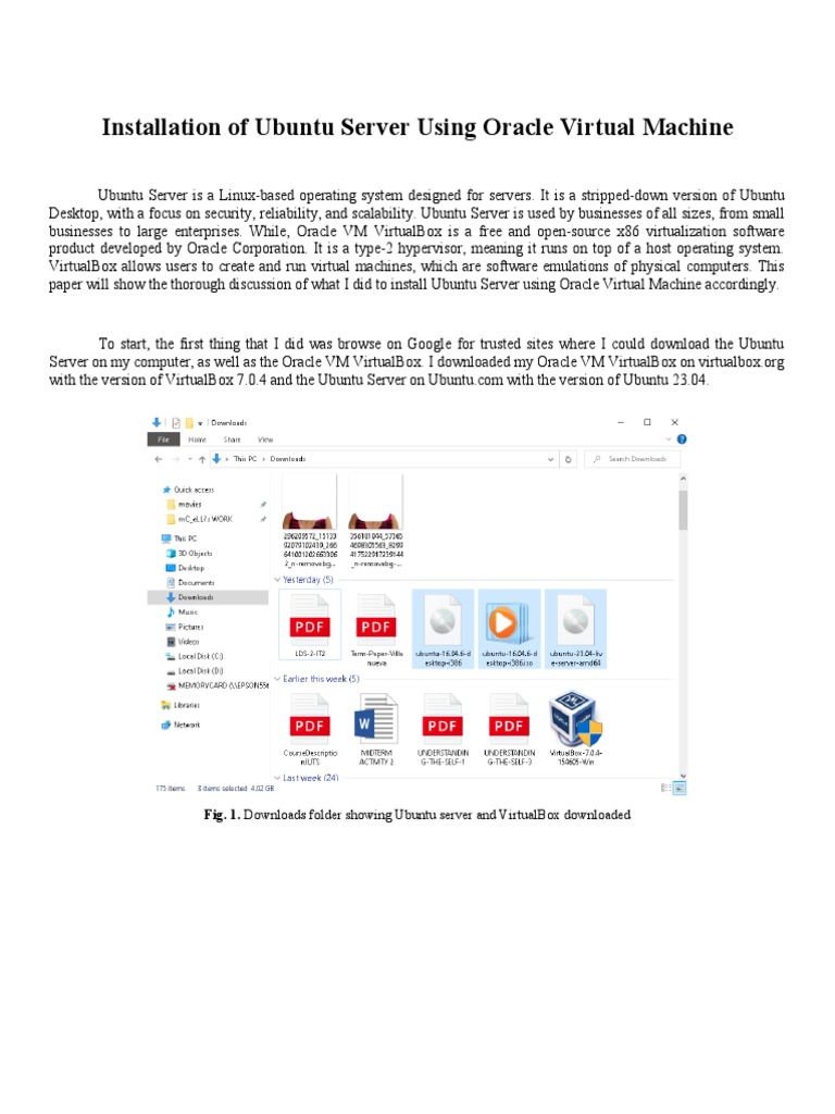 Installing Ubuntu Server | PDF | Virtualization | Virtual Machine