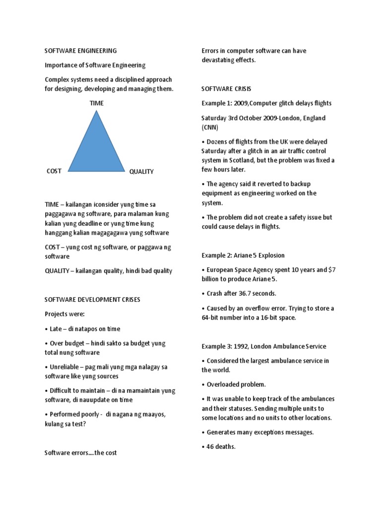 Importance of Software Engineering | PDF | Software | Prototype