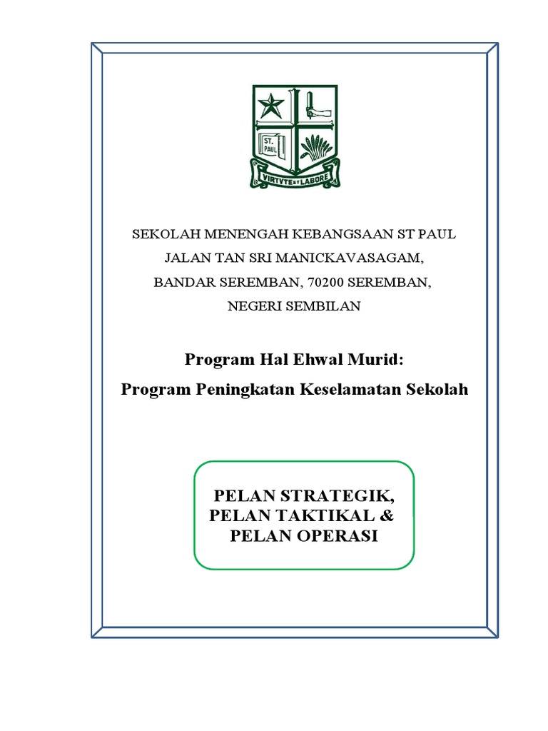 Pelan Strategik Dan Pelan Tindakan | PDF