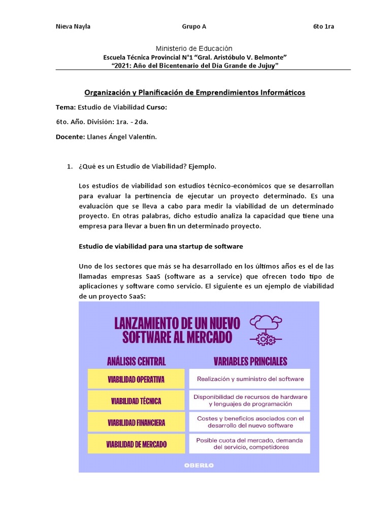 Viabiidad TP n9 | PDF | Investigación de mercado | Mercado (economía)