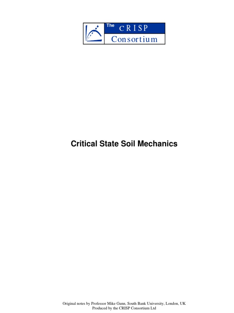 Critical State Soil Mechanics | PDF | Soil Mechanics | Nature