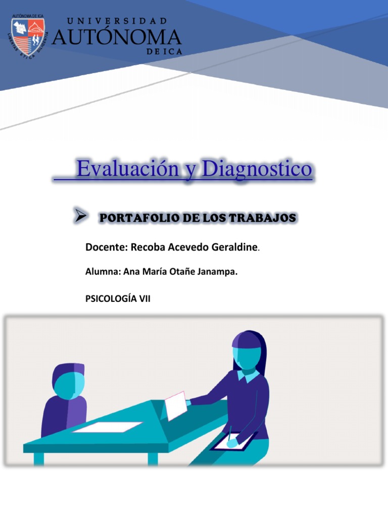 Evaluación y Diagnostico - PORTAFOLIO | PDF | Medicina | Enfermedades y trastornos