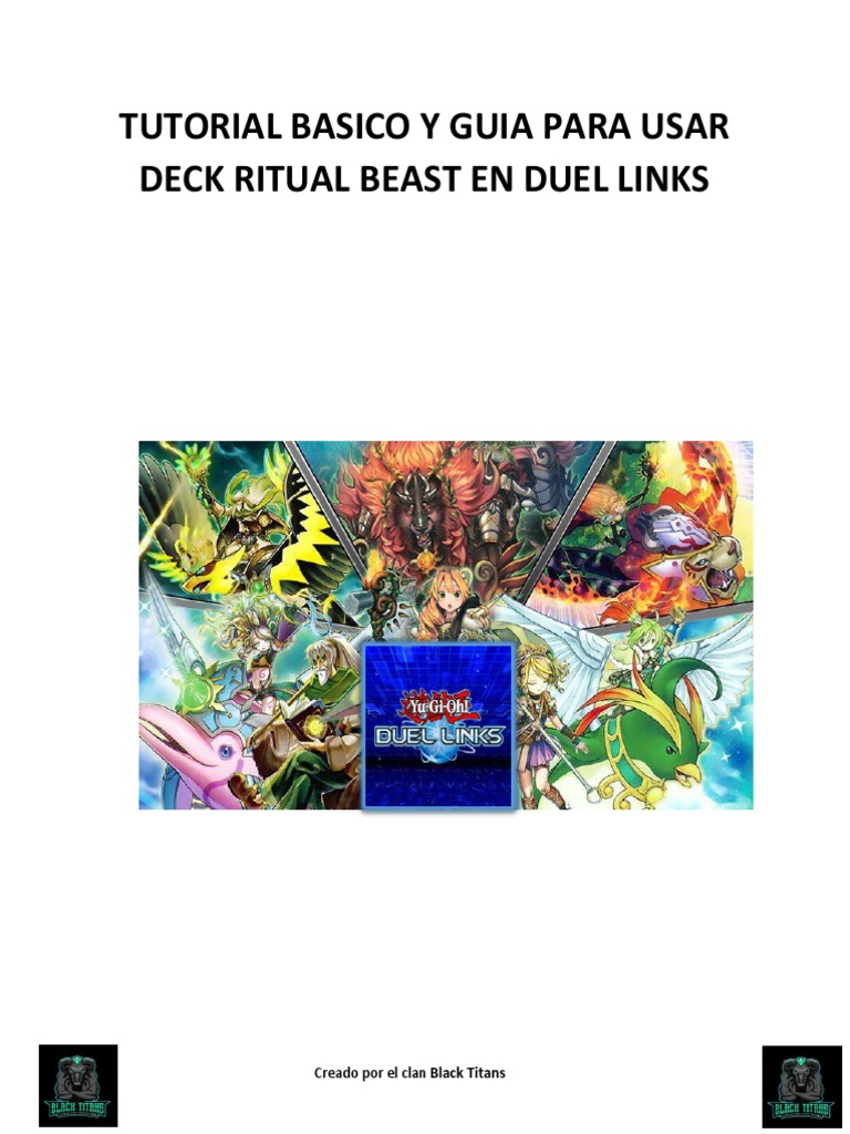 Tutorial Basico y Guia para Usar Deck Ritual Beast en Duel Links-1 | PDF