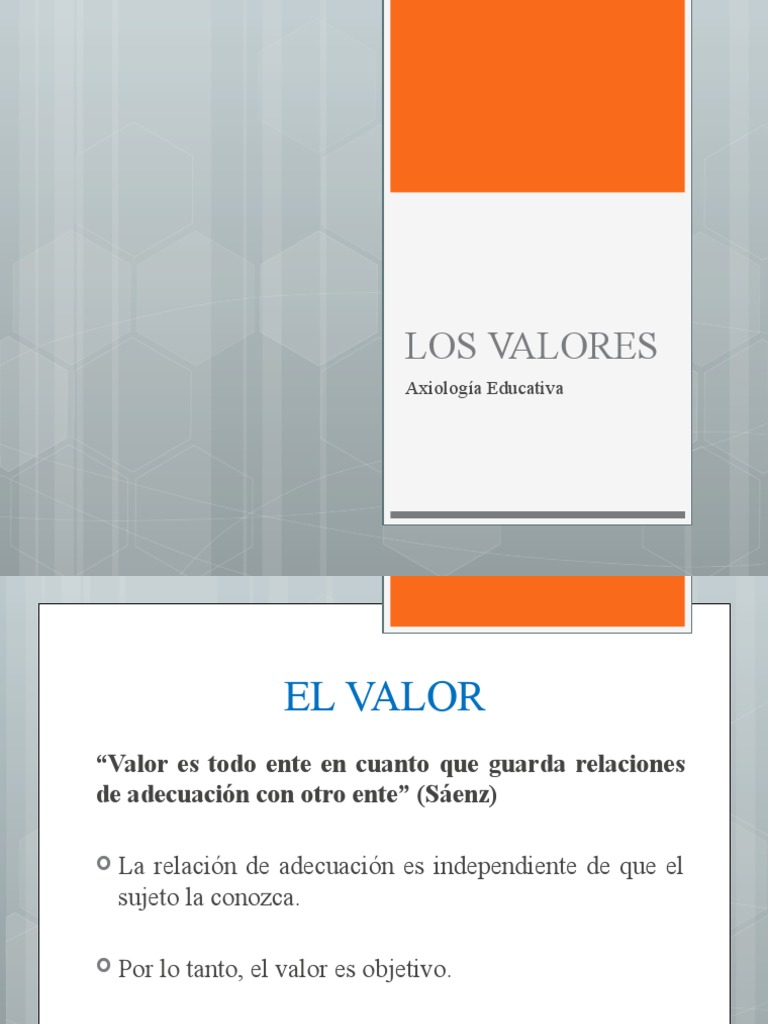 Los Valores | PDF | Axiología | Objetividad (filosofía)
