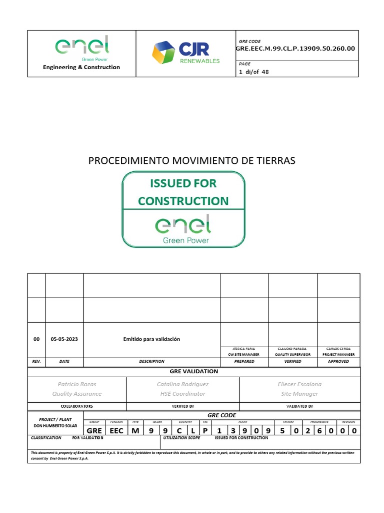 GRE - EEC.M.99.CL.P.13909.50.260.00 Aprobado | PDF | Calidad (comercial ...