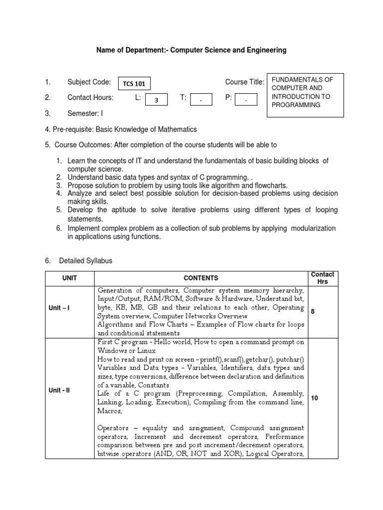 Syllabus CSE | PDF | Cloud Computing | Internet Of Things