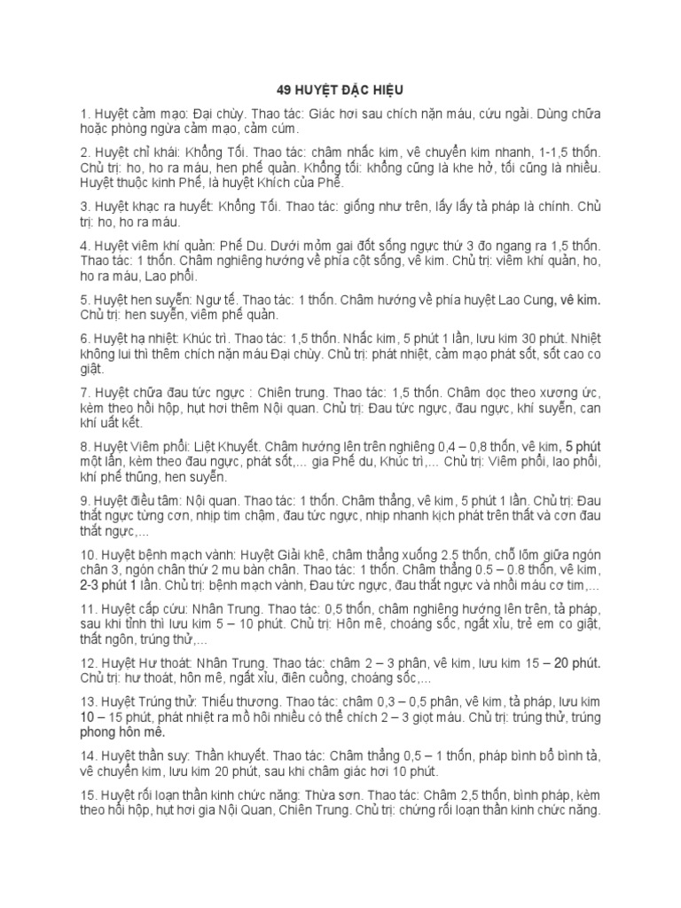 49 Huyet Dac Hieu | PDF