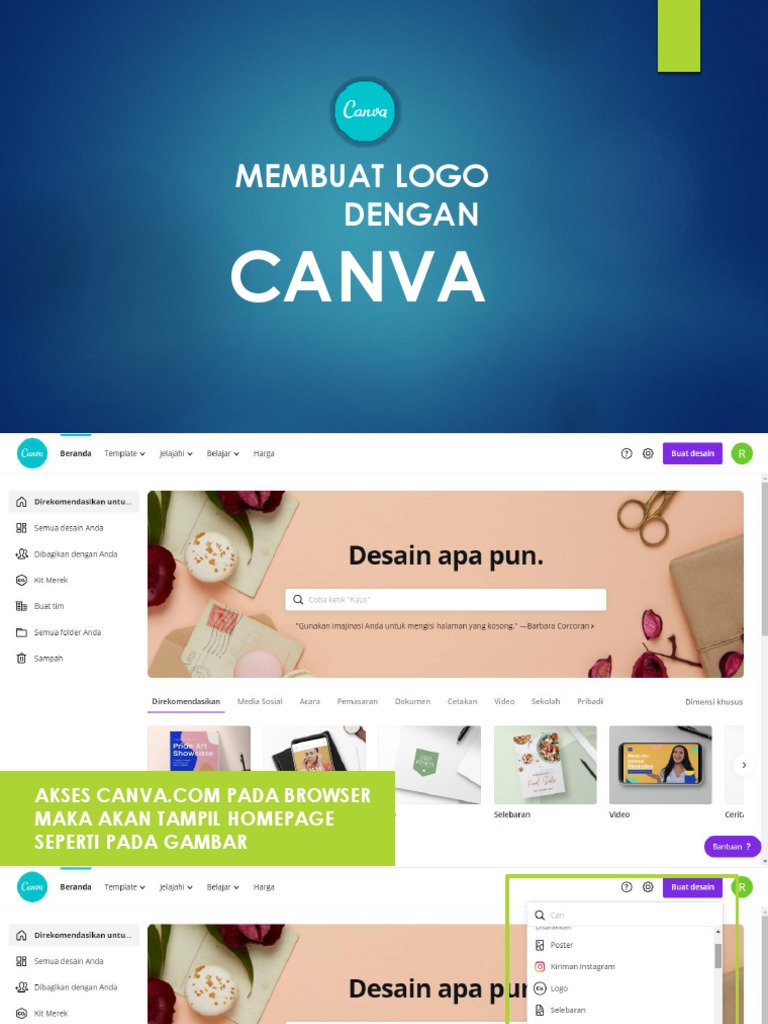 Membuat Logo Dengan Canva | PDF