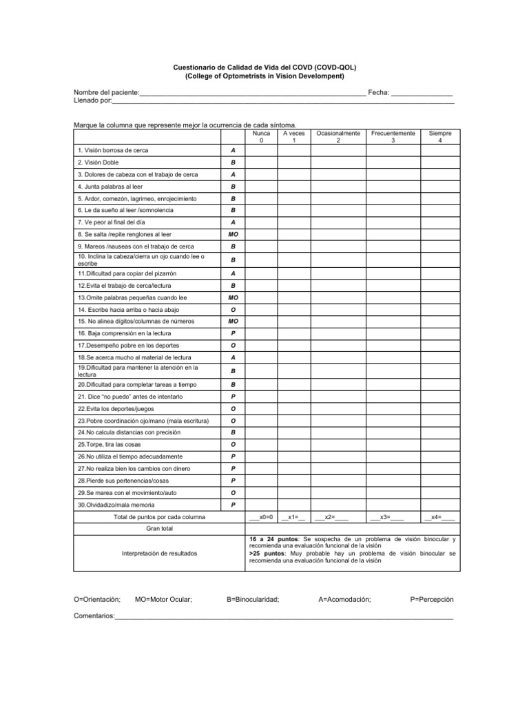 Cuestionario Calidad de Vida | PDF Cuestionario Calidad de Vida | PDF