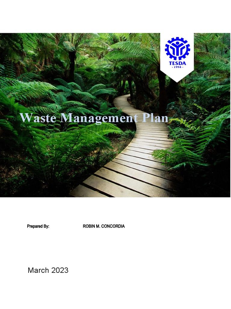 Masonry NCII Waste Management Plan | PDF | Waste | Waste Management