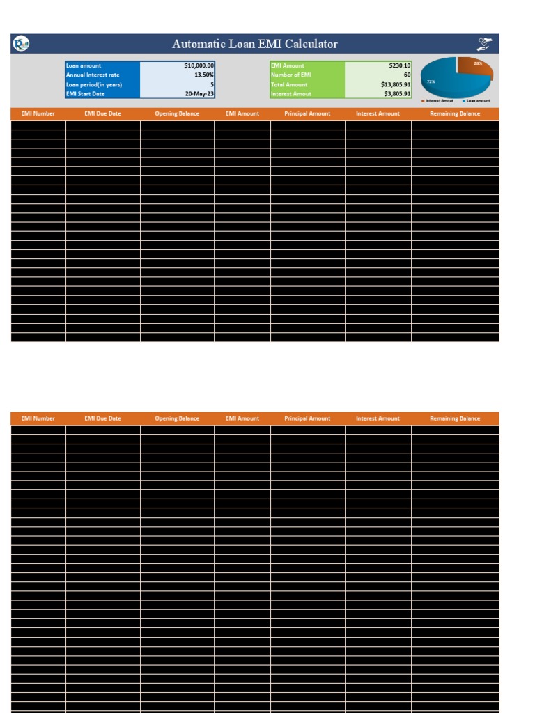 Automatic EMI Calculator | PDF | Software | Computing