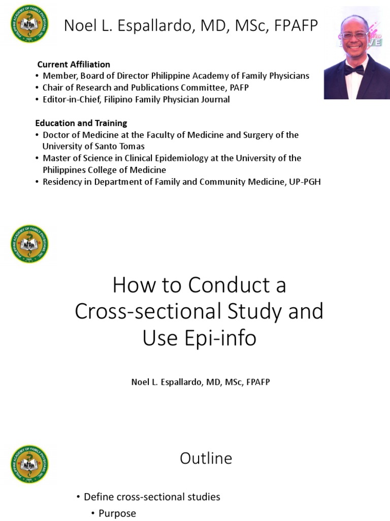 How-to-Conduct-Cross-sectional-Study by PAFP | PDF | Sampling ...