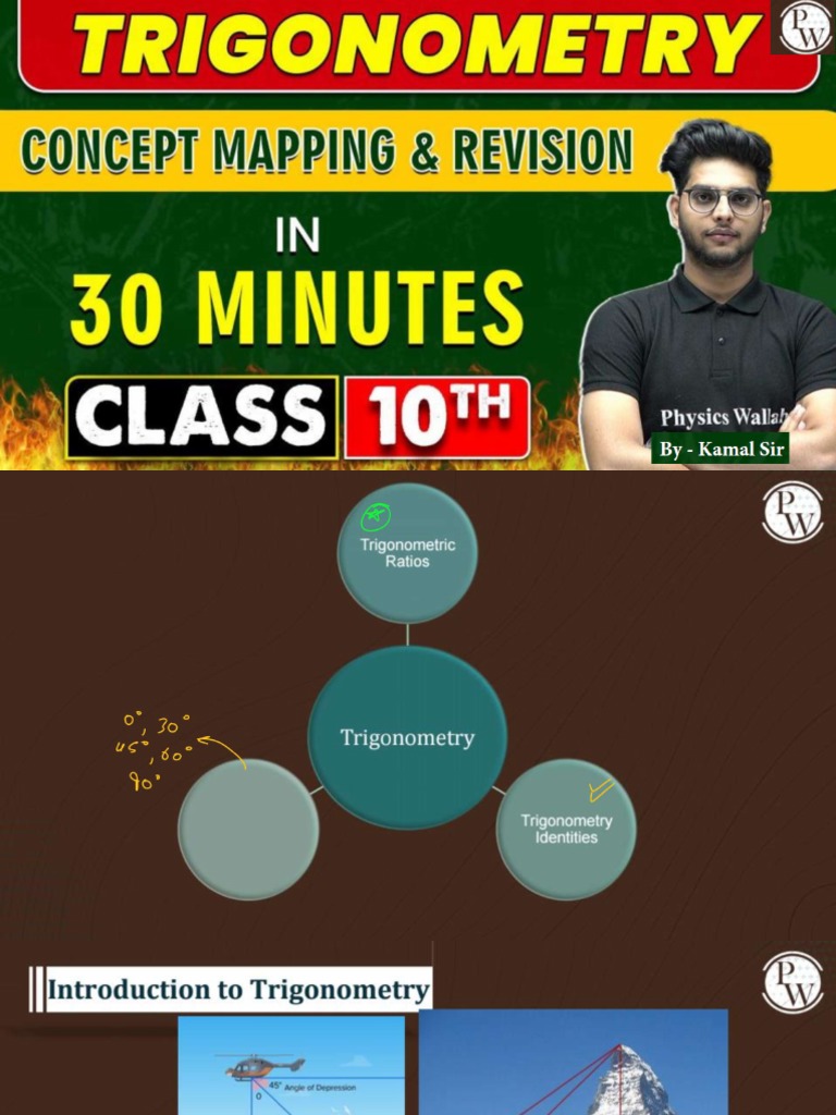 TRIGONOMETRY - Class Notes - Foundation Mind-Map | PDF