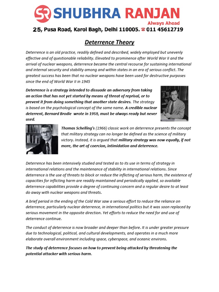 Deterrence Theory | PDF | Deterrence Theory | Crime & Violence