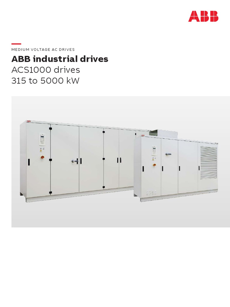 ACS1000 Medium Voltage Drive Catalog 3BHT490400R0001 RevL EN Lowres ...