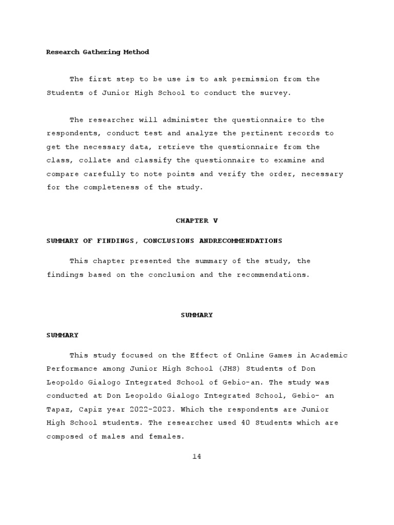 Research Gathering Method | PDF | Questionnaire | Survey Methodology