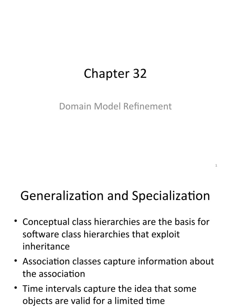 Domain Model Refinement Pdf Inheritance Object Oriented
