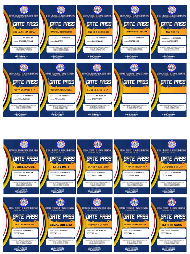 Gate Pass Pdf Educational Organizations Teaching