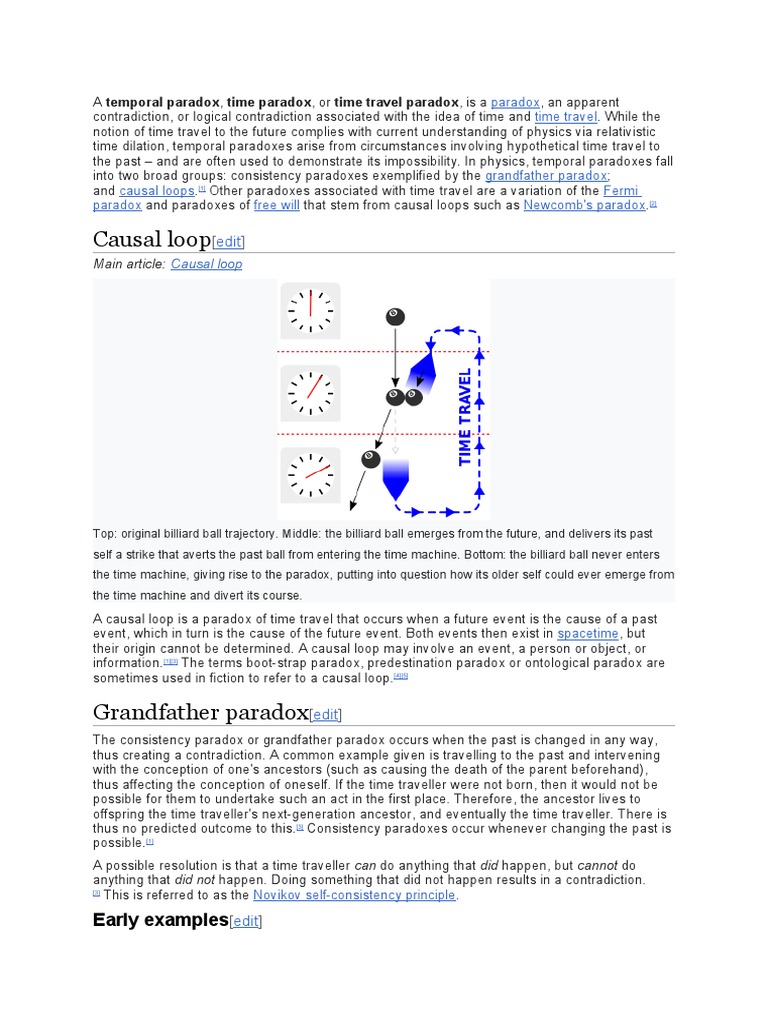 Temporal Paradox | PDF | Time Travel | Physics