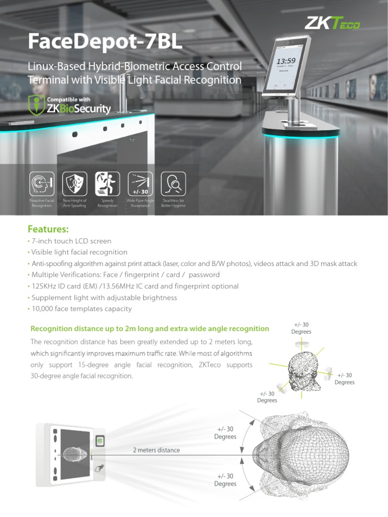 FaceDepot 7BL | PDF | Access Control | Smart Card