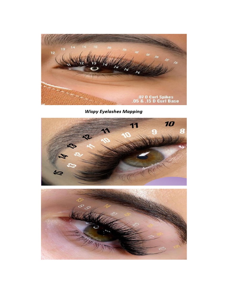 Wispy Eyelashes Mapping | PDF