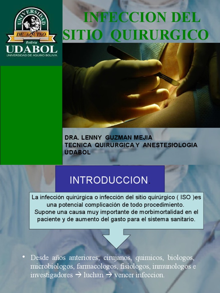 Infecciones Del Sitio QX Dra Guzman | PDF | Penicilina | Infección