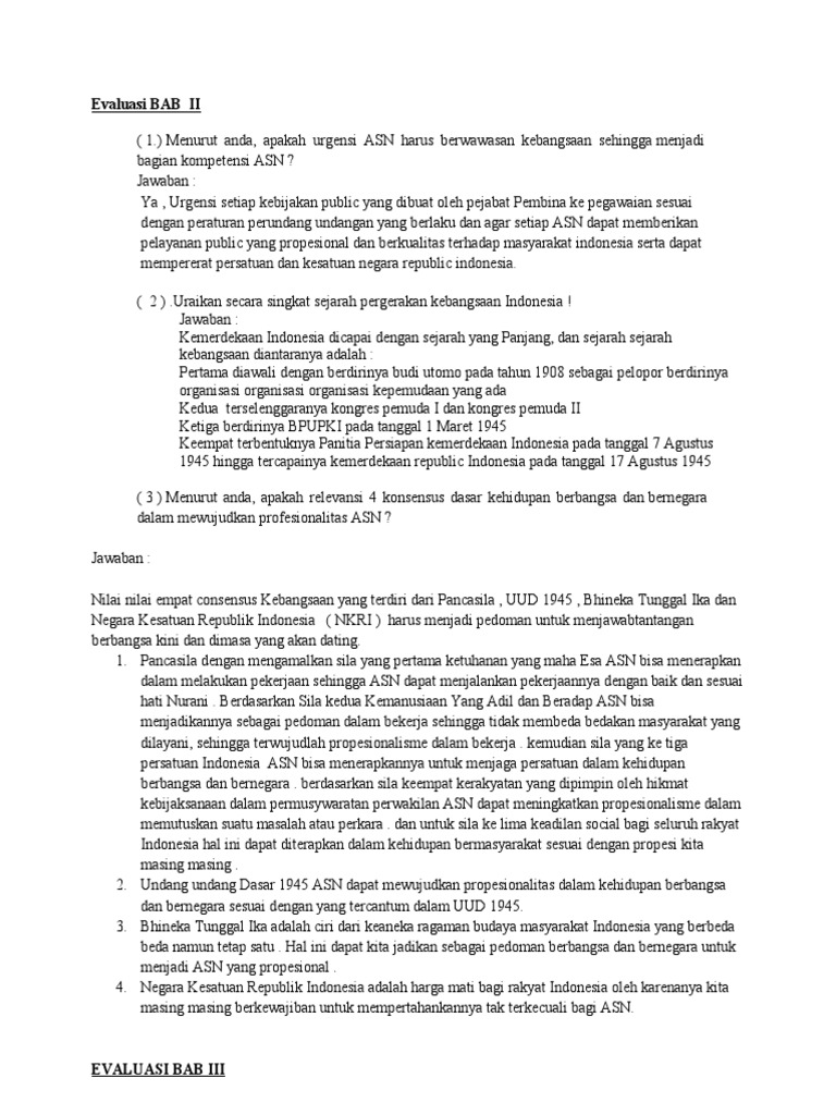 Evaluasi Modul 1 Agenda 1 | PDF