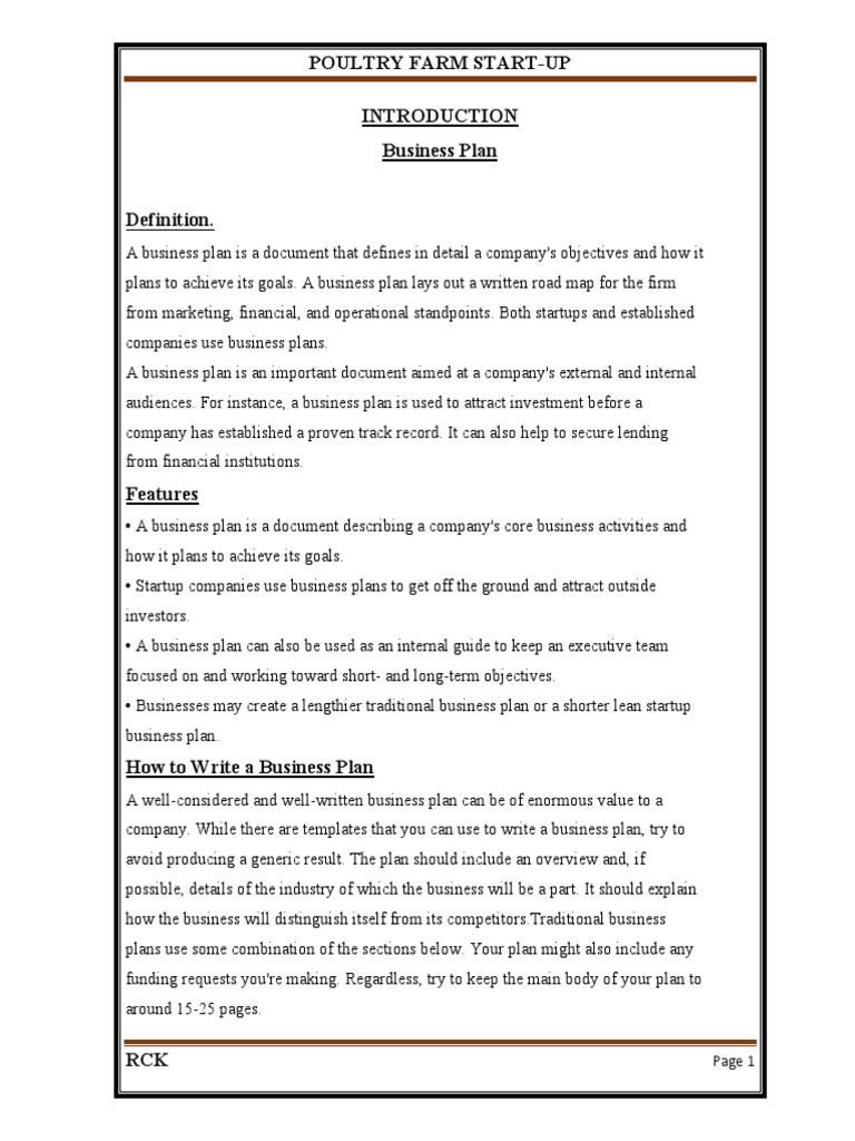 Poultry Form | PDF | Business Plan | Poultry