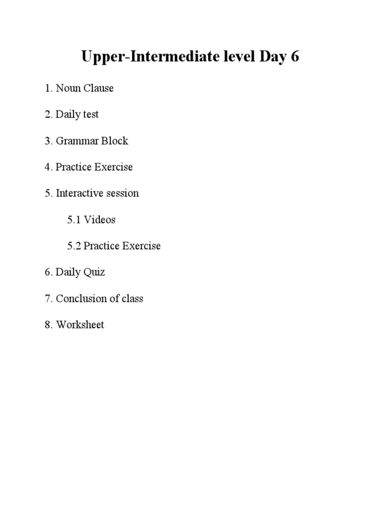 level-B2-Day-6-Noun-Clause-1-2 | PDF