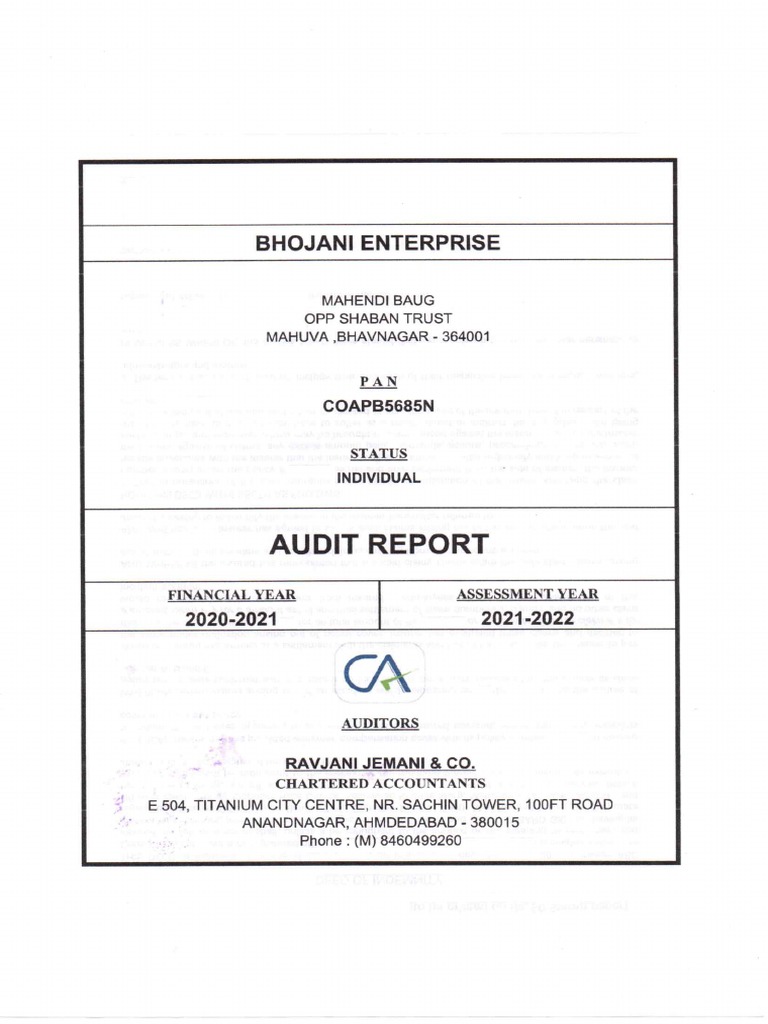 Audit Report 2020-2021 | PDF