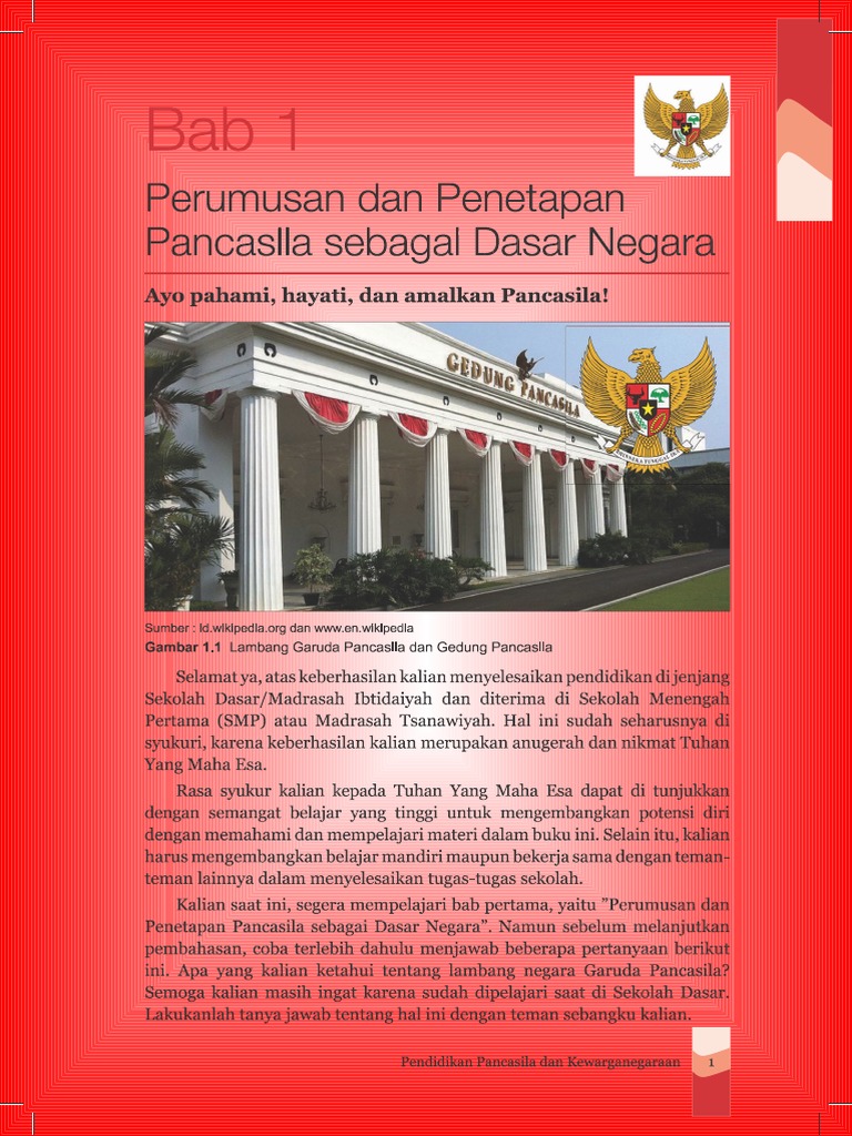 1 Bahan Ajar PPKN PowerPoint Kelas 7 Bab 1 | PDF